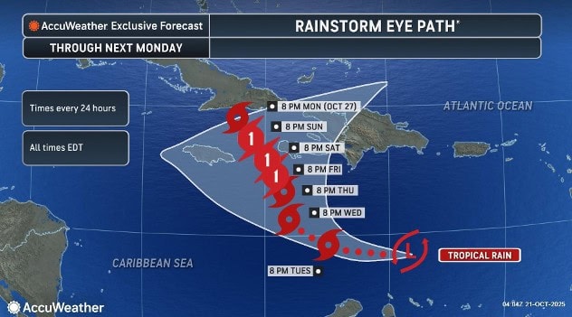 ‘Catastrophic’ Flooding Threatens Caribbean As Tropical Rainstorm Forms