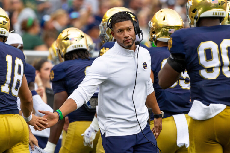 Notre Dame head coach Marcus Freeman clarifies stance on NFL future ...