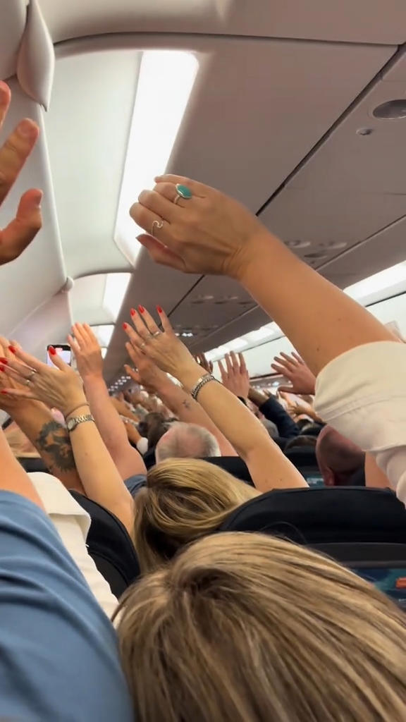 Before The Flight Took Off, The Crew Led All The Passengers In A ...