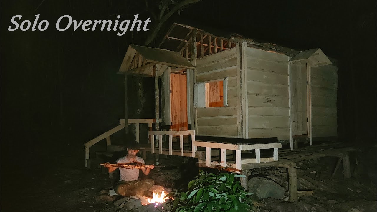 Off-grid cabin build: railings, garden work & daily life