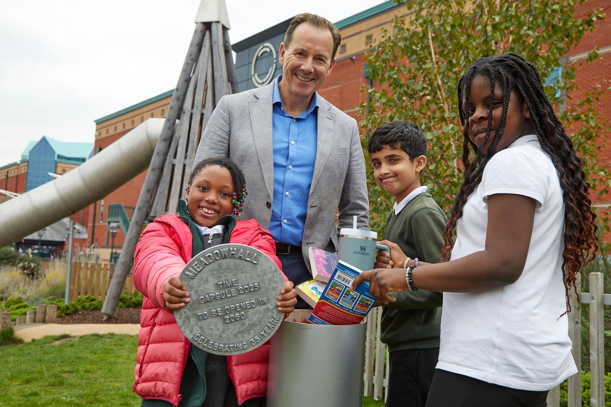 Meadowhall partners with local school to create 35th birthday time capsule