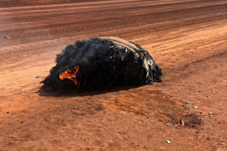 How does a flaming piece of space junk end up on Earth? A space ...