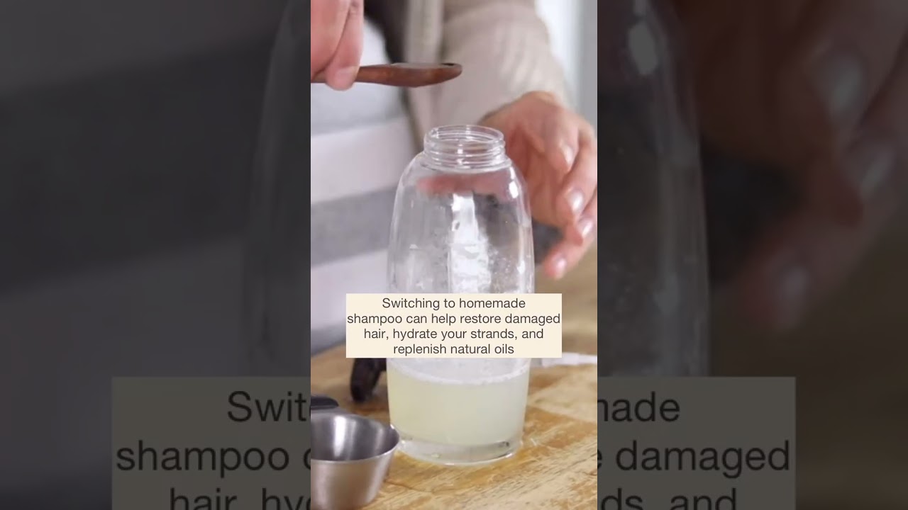 Easy homemade shampoo