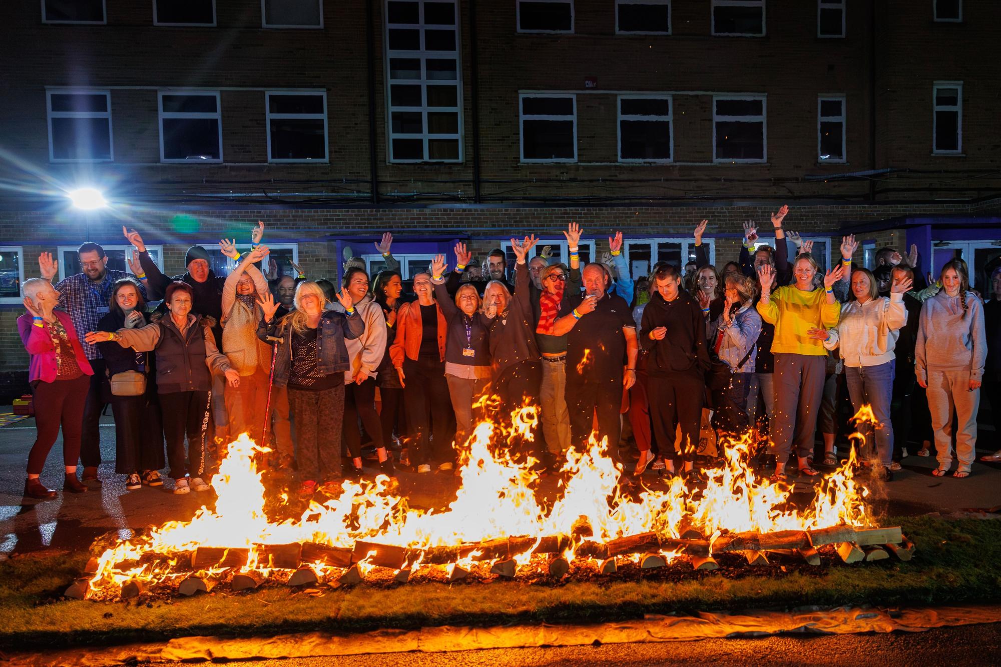 Over 90 local people brave the coals at St Wilfrid’s new firewalk challenge