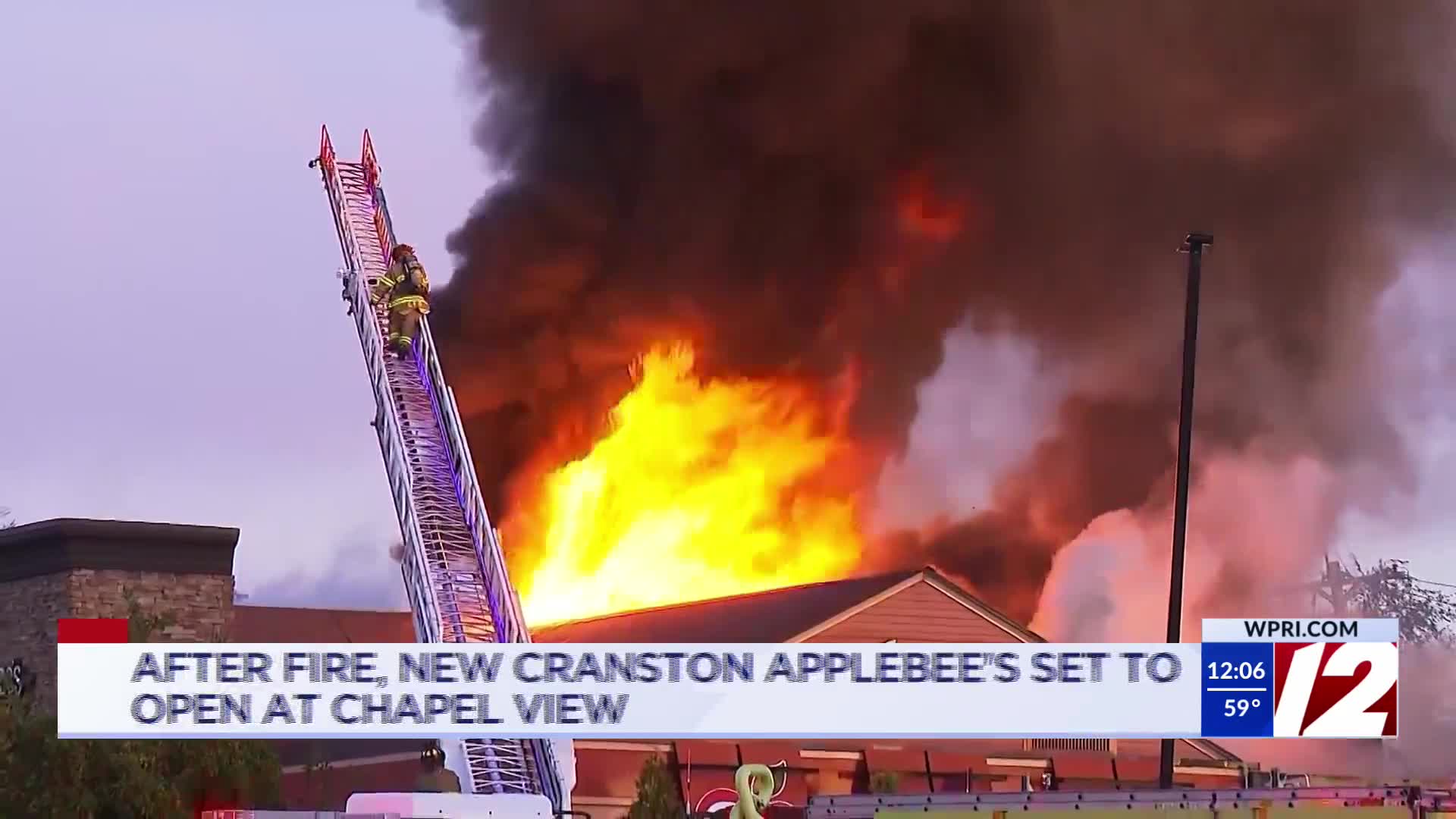 New Cranston Applebee's set to open at Chapel View after burning down