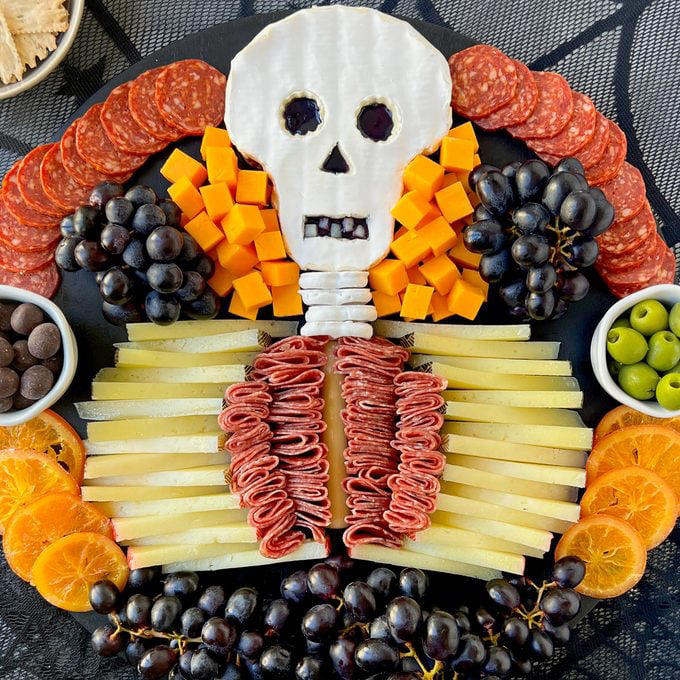This Skeleton Charcuterie Board Will Be the Star of Your Halloween Party