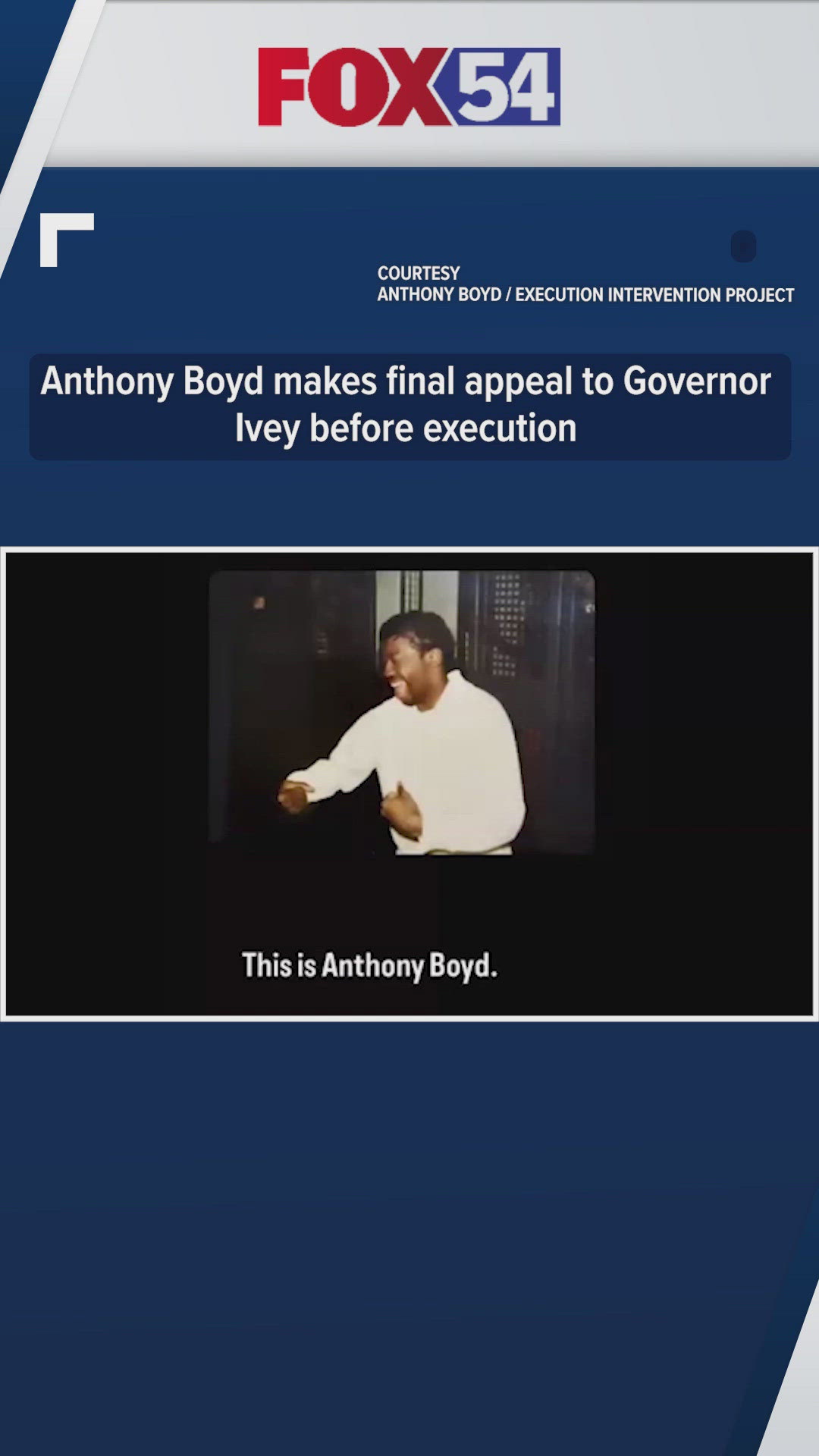 Excerpt from Anthony Boyd’s last appeal asking Governor Ivey to meet #AnthonyBoyd #AlabamaNews