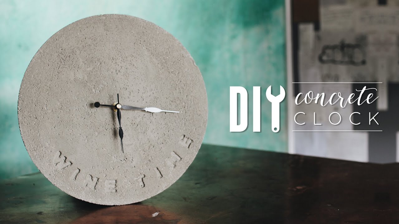 Watch me build a DIY concrete clock