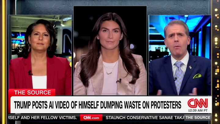 CNN’s MAGA Panelist Melts Down as He Defends Trump’s Wild AI Poop Video