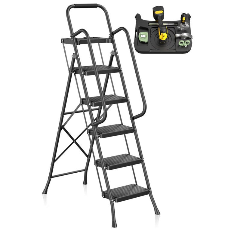 Walmart is selling a 'safe and sturdy' $200 5-step folding ladder for $93