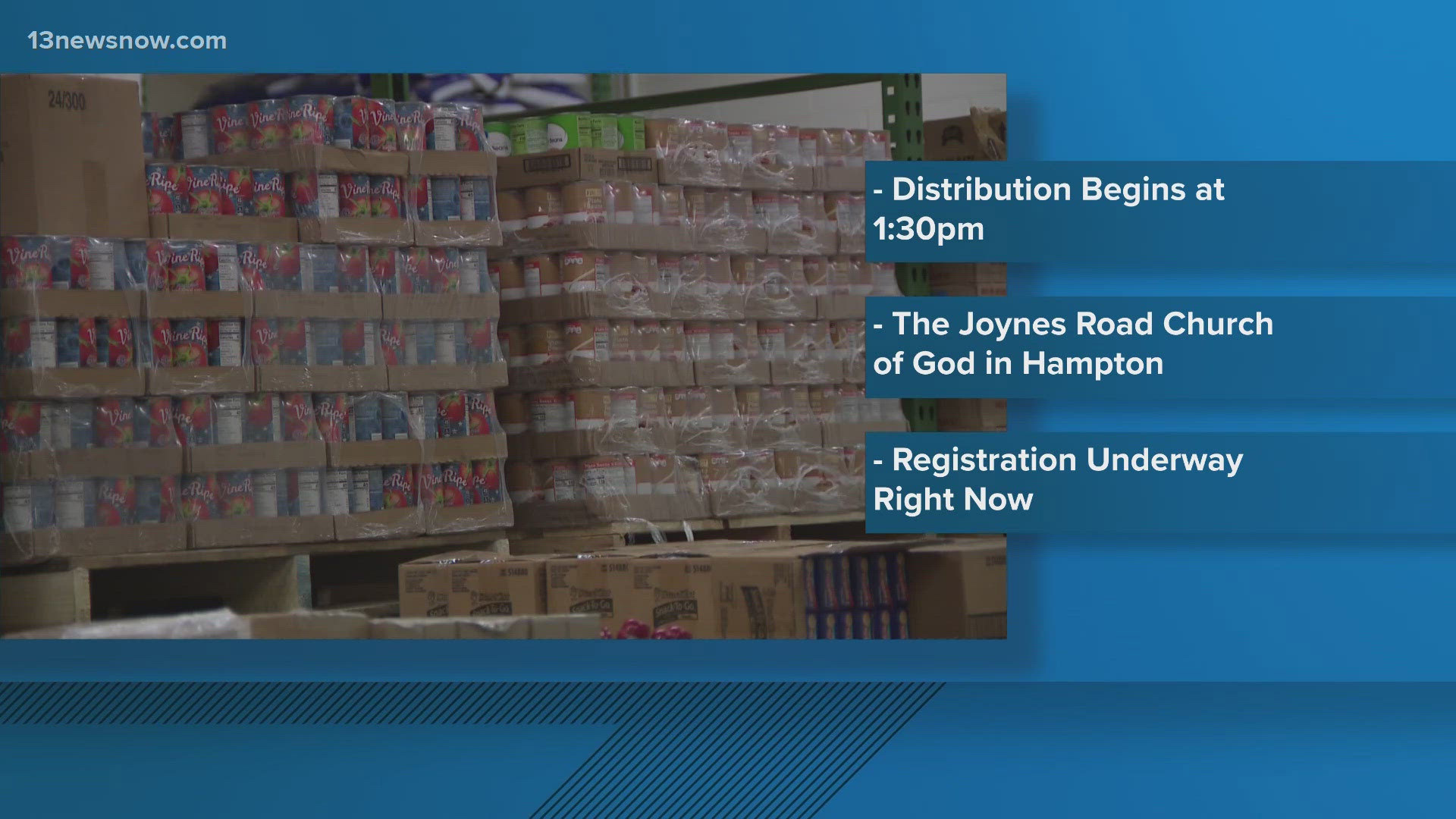 Virginia Peninsula Foodbank hosts mobile food distribution in Hampton ...
