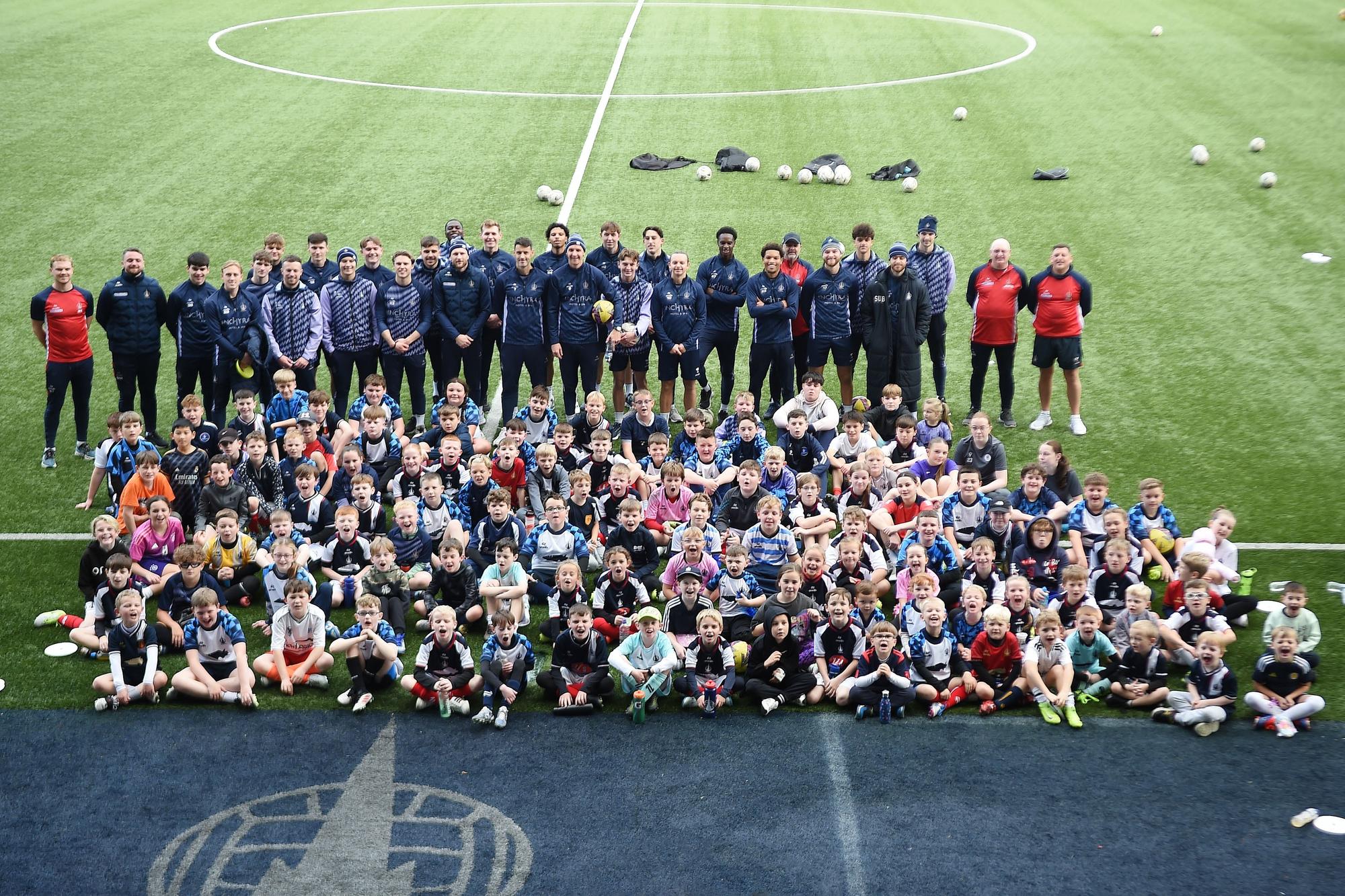 Junior Bairns enjoy coaching session with their Falkirk heroes in 56 ...