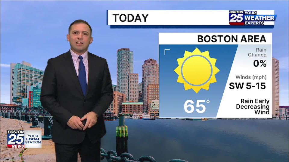 Boston 25 Weather: Tuesday afternoon forecast