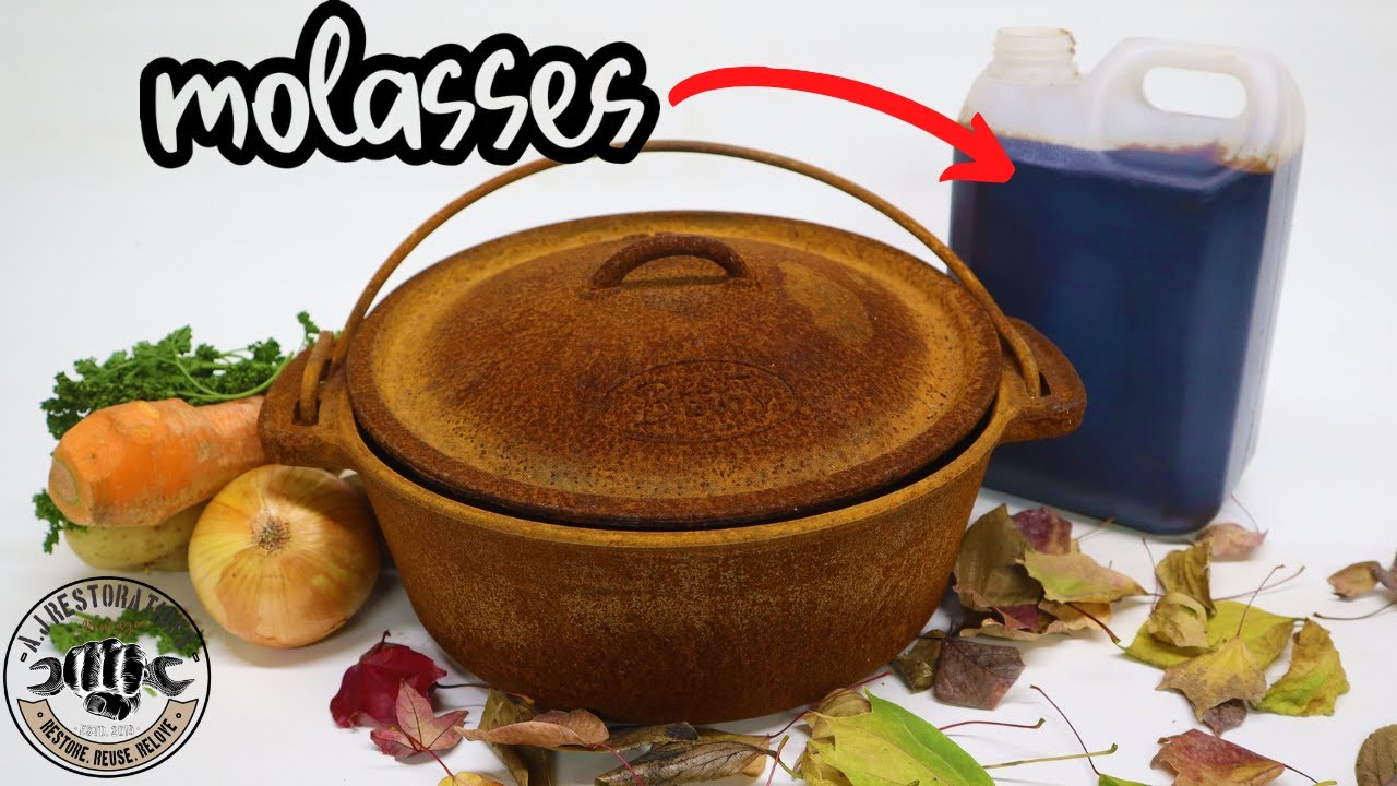 Cast Iron Restoration Using Molasses Rust Removal