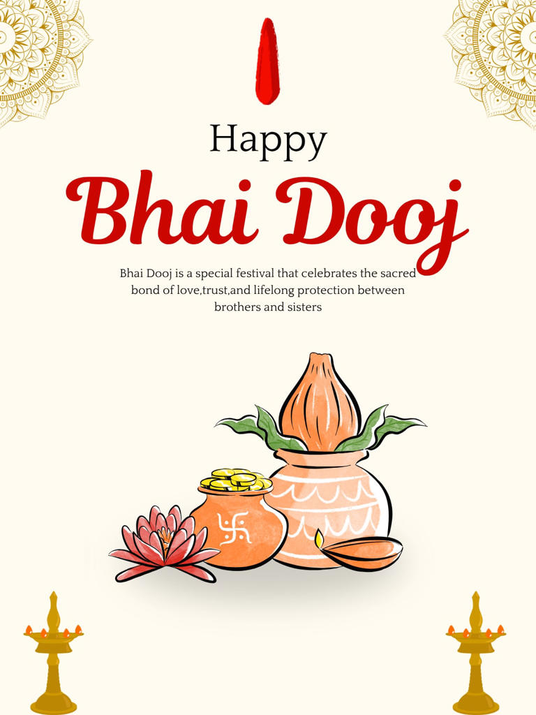 Bhai Dooj 2025 wishes: Top 61+ heartfelt messages, images, Facebook and ...