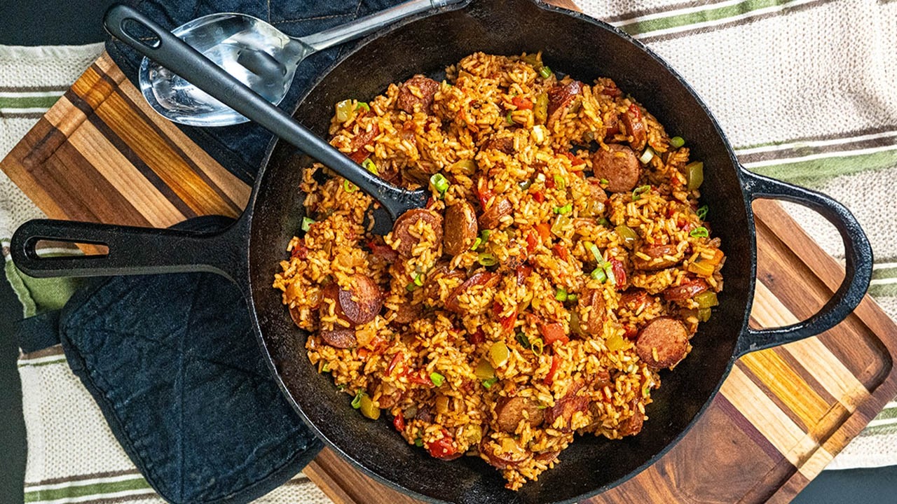 Easy Sausage and Rice Skillet Recipe