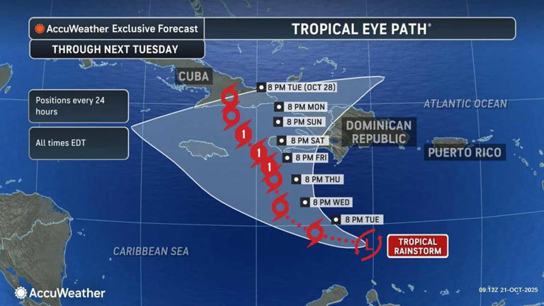 Tropical Storm Melissa Forms, Poses Hurricane Threat As Track Comes ...