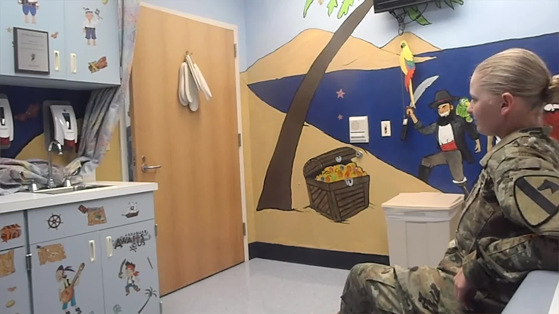 Daughter Poses As Patient To Surprise Mom Before First Deployment