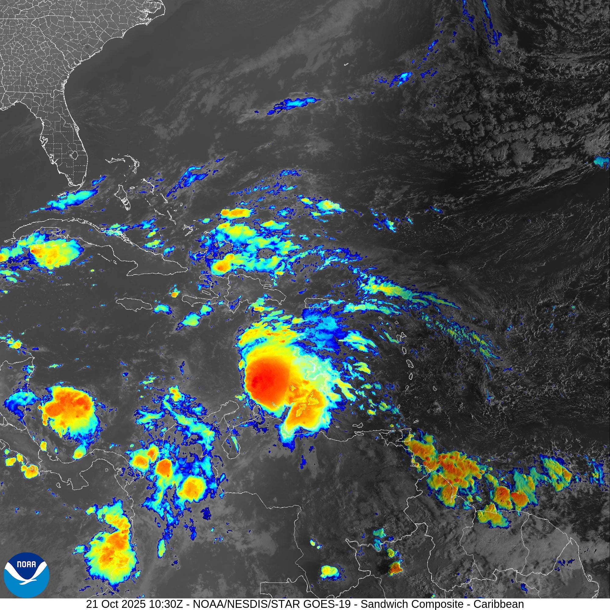 Invest 98L becomes Tropical Storm Melissa. Spaghetti models, projected ...