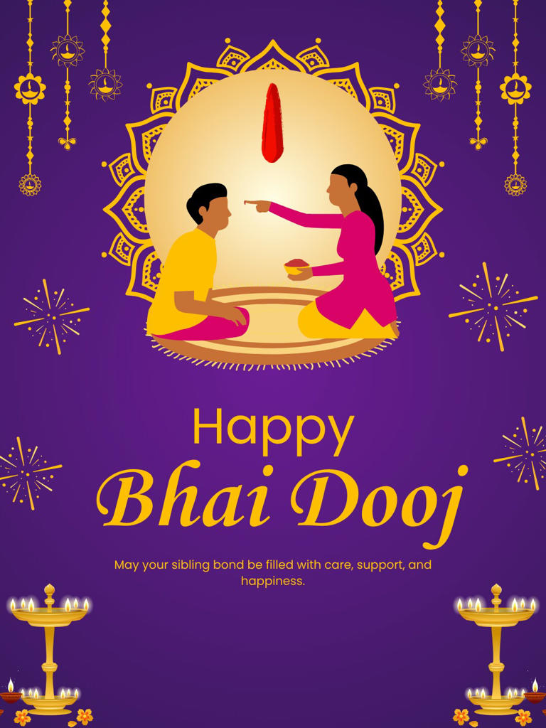 Bhai Dooj 2025 wishes: Top 71+ heartfelt messages, images, Facebook and ...