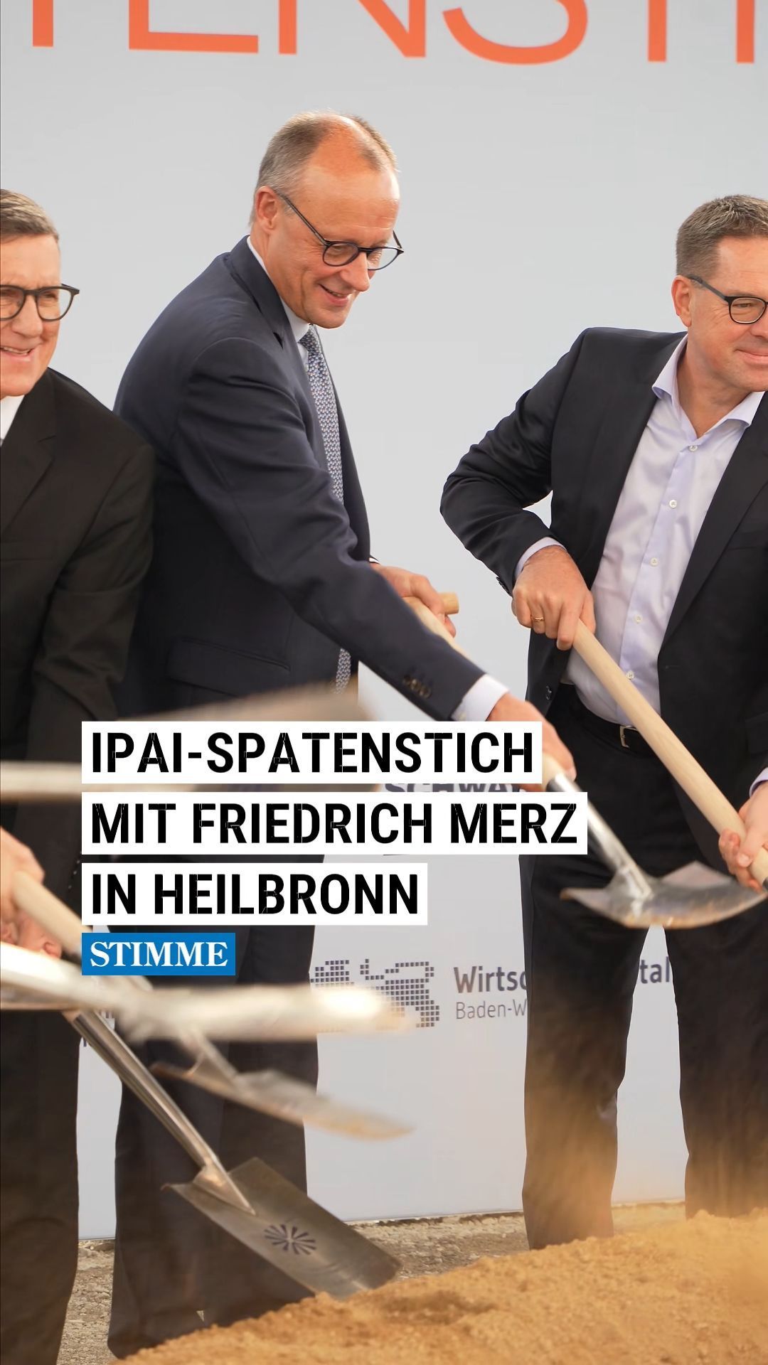 Friedrich Merz zum Ipai-Spatenstich in Heilbronn