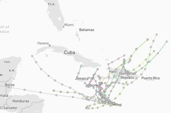 See spaghetti models, possible path for Tropical Storm Melissa. Any ...