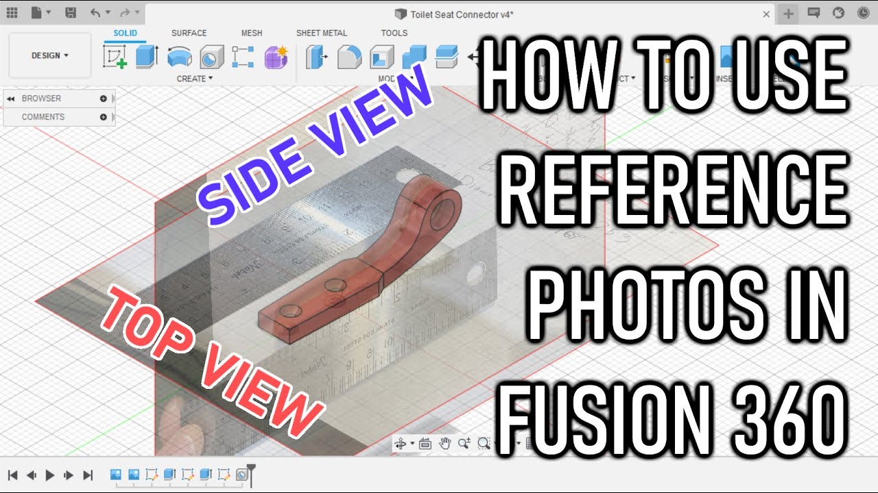 I use reference photos to design in Fusion 360