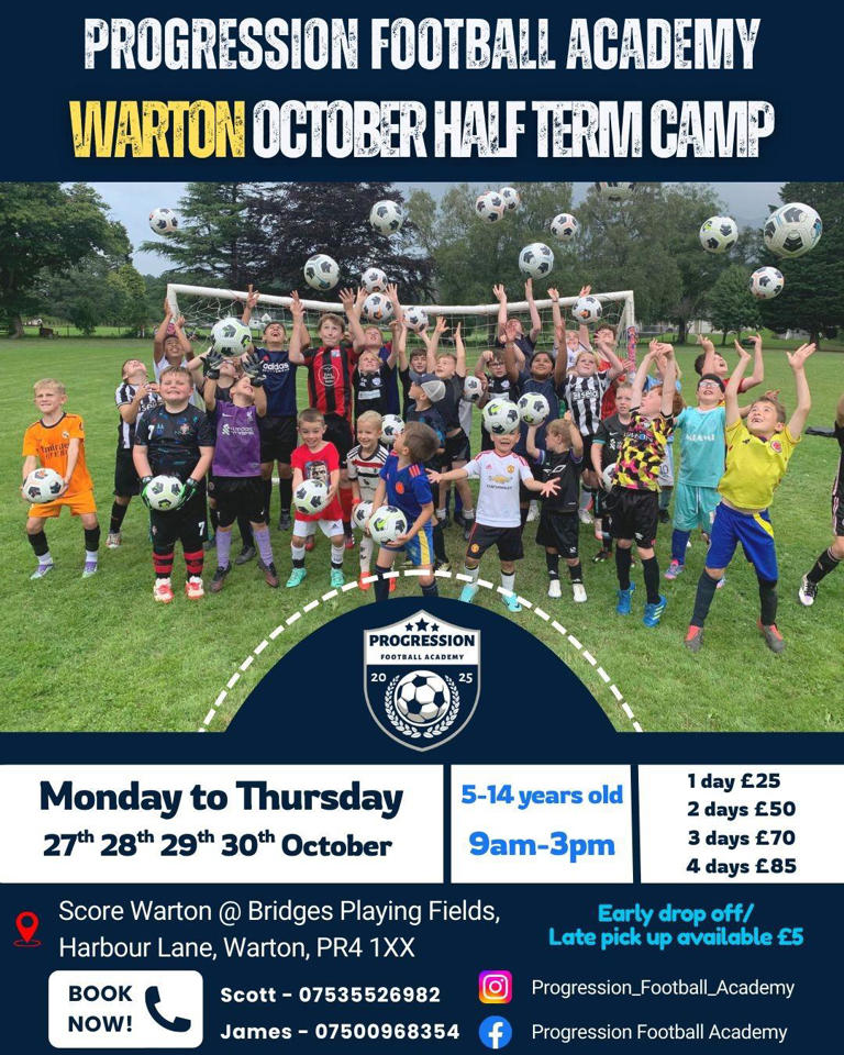Warton welcomes Progression Football Academy