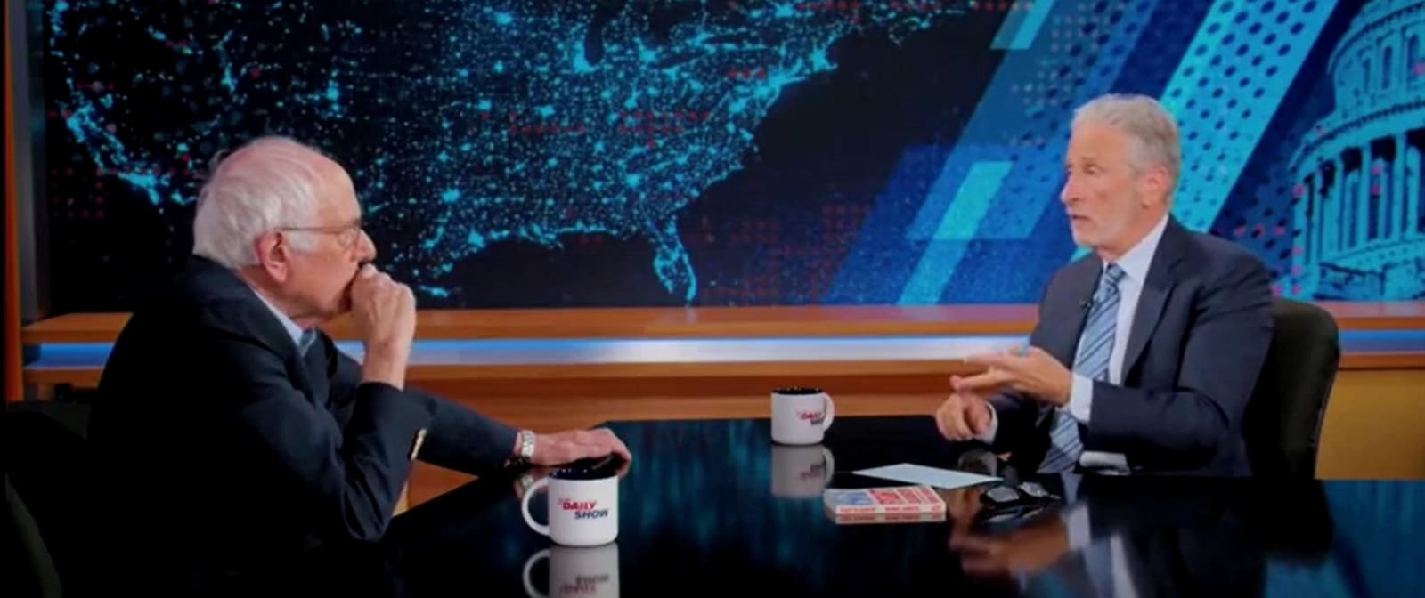 Jon Stewart Gives Basic Economics Lesson To Socialist Bernie Sanders