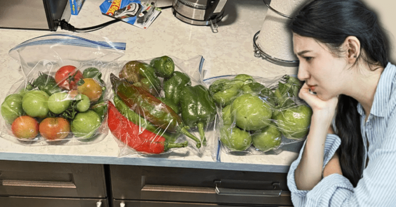 Aunt harvests all produce from her niece's garden to take home, her ...