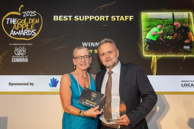 School groundsman named 'best support worker' after inspiring pupils at ...
