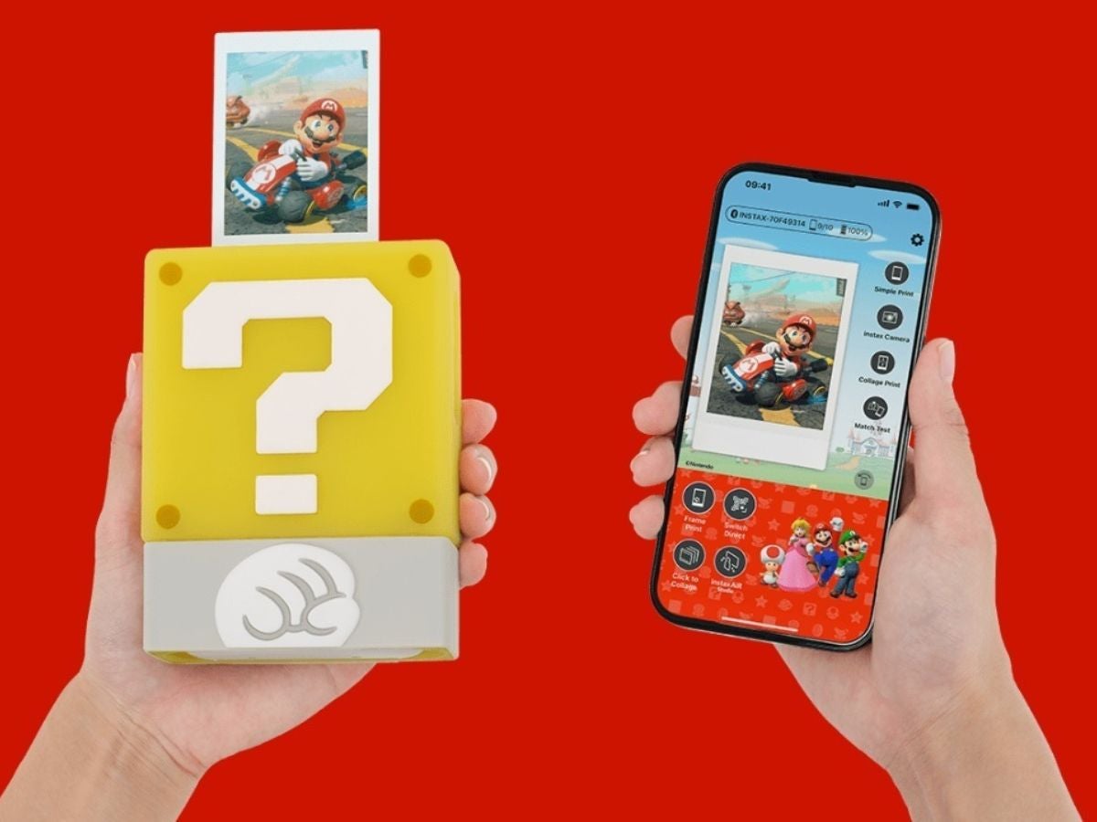 Ahora se pueden imprimir fotos del Nintendo Switch con la instax mini Link