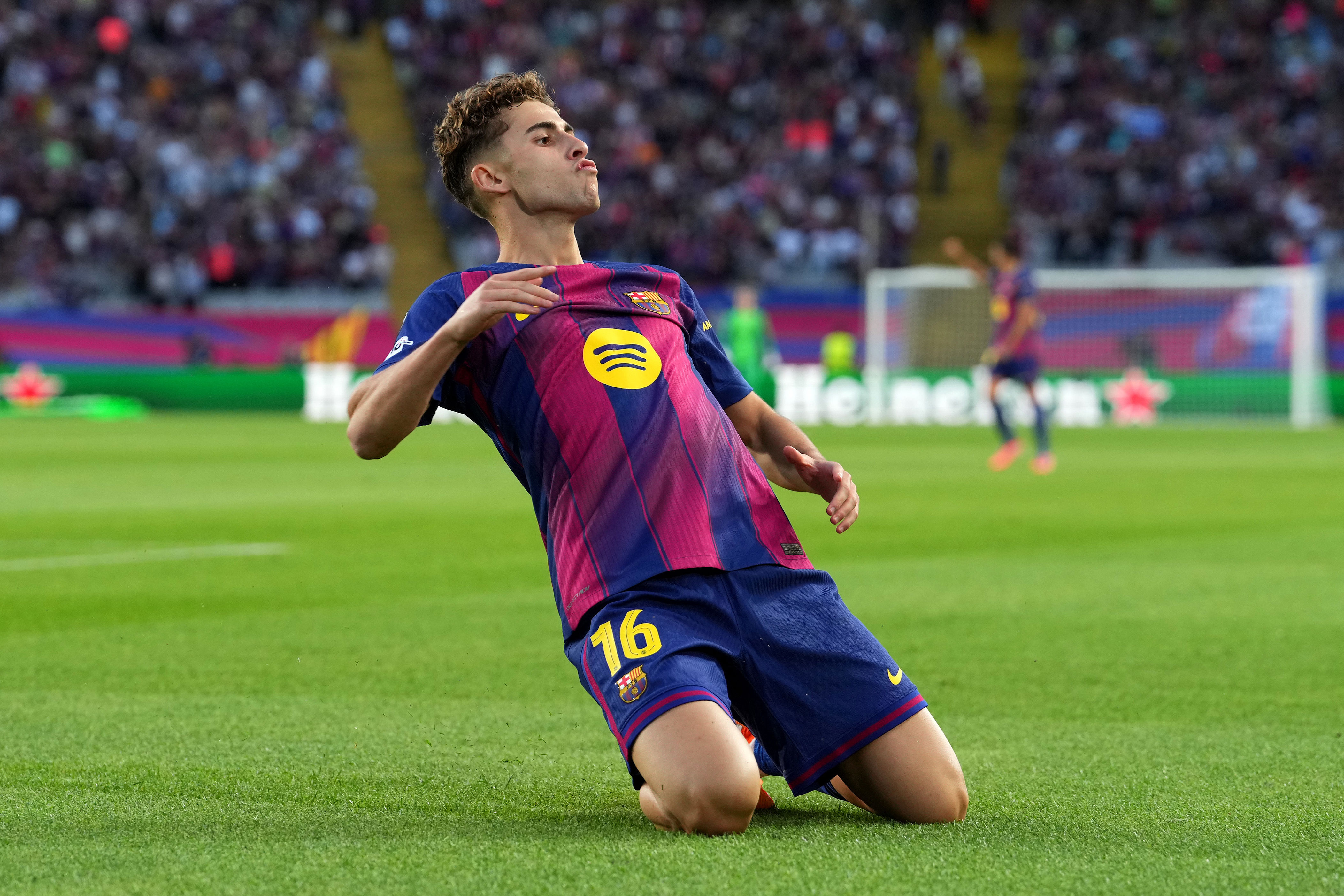 Fermin Lopez makes Champions League history with hat-trick for ...