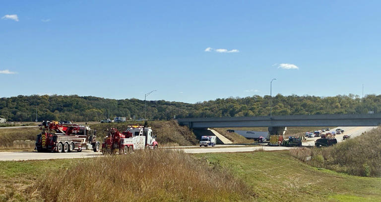 Medical helicopter transports driver from 2-semi crash on highway near ...