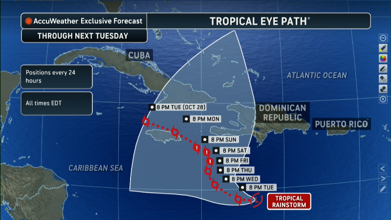 Tropical Storm Melissa to bring catastrophic flooding to Caribbean