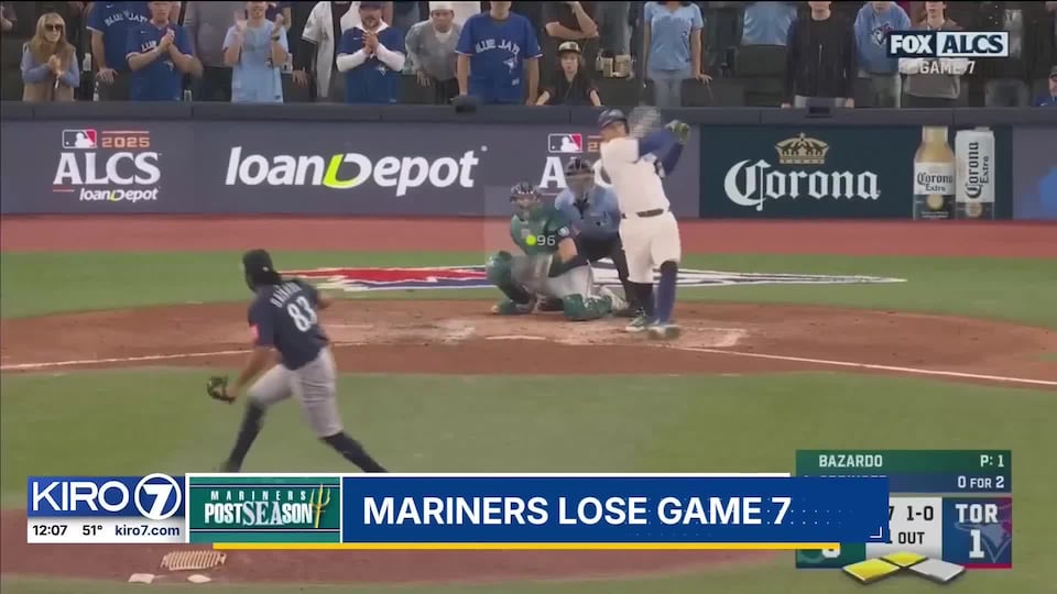 VIDEO: Mariners Season Ends After Game 7 Loss to Blue Jays