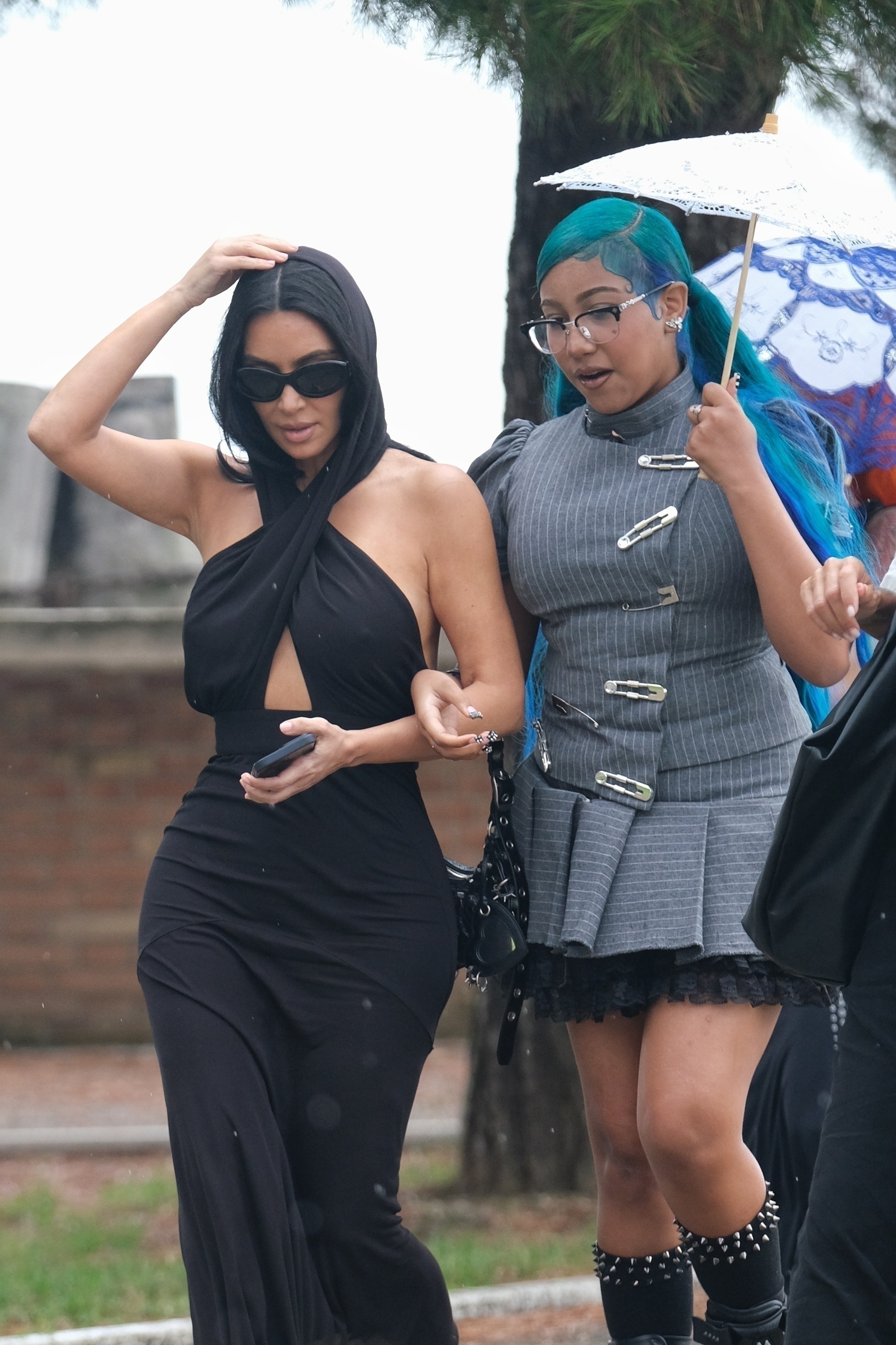 Kim Kardashian’s daughter North West, 12, shows off fake face tattoos ...