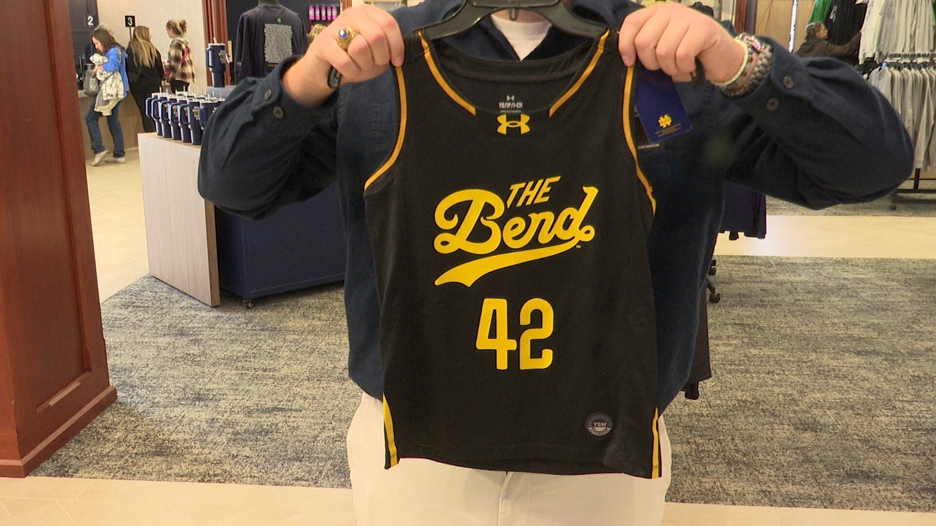 Want to buy Notre Dame’s new ‘The Bend’ merch? You’ll have to wait a ...