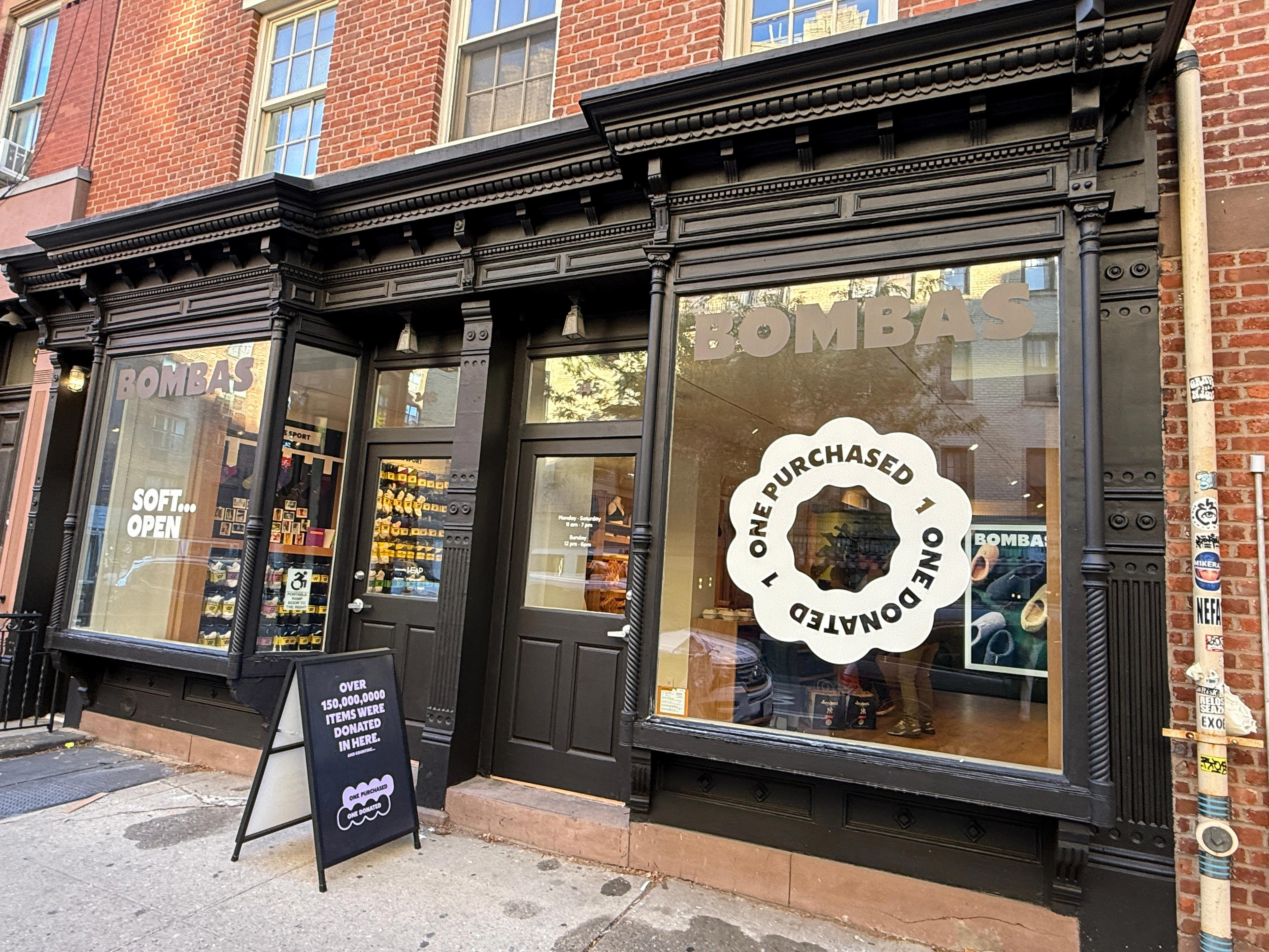 Bombas is opening its first line of physical sock stores. See where.