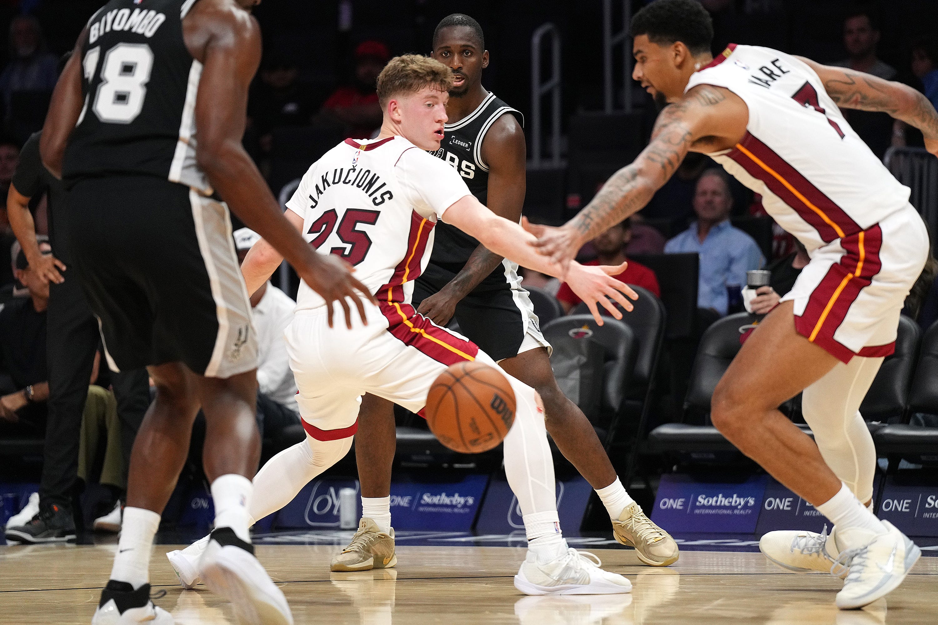 Heat reveal game status for Kasparas Jakučionis in season opener vs. Magic