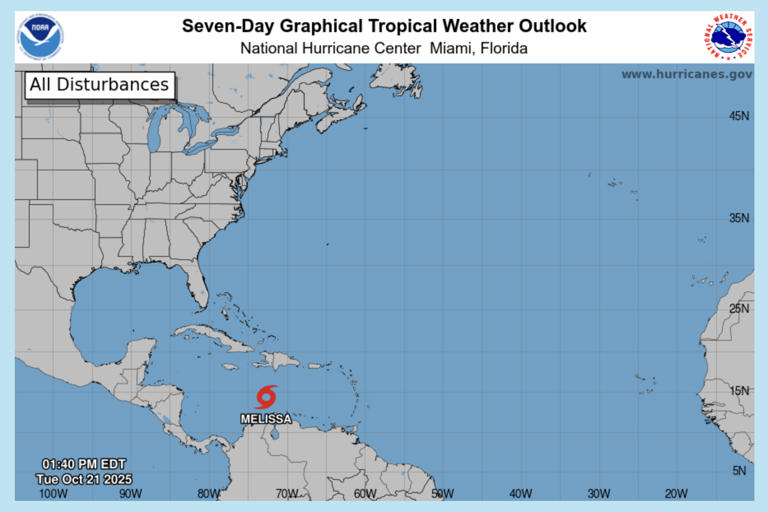 Tropical Storm Melissa forms in the Caribbean: See the National ...
