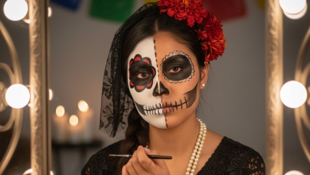 Maquillaje de Catrina fácil: tutorial paso a paso para lucir increíble ...