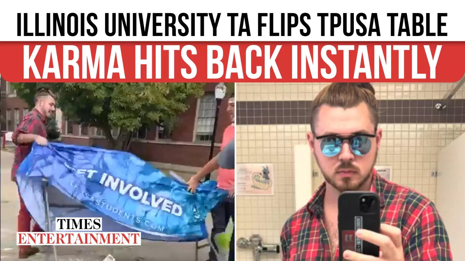 Illinois Student Who Attacked TPUSA Booth Gets KARMA | University TA ...