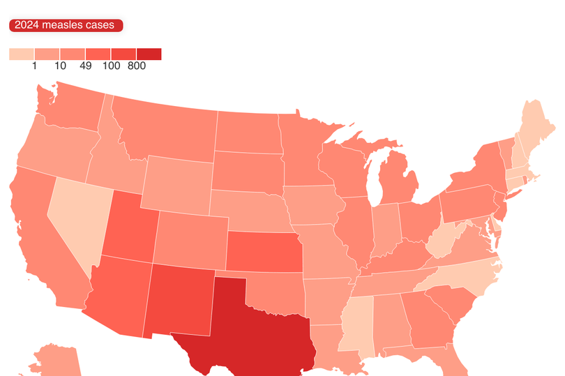 The state with the highest number of measles cases as data shows ...