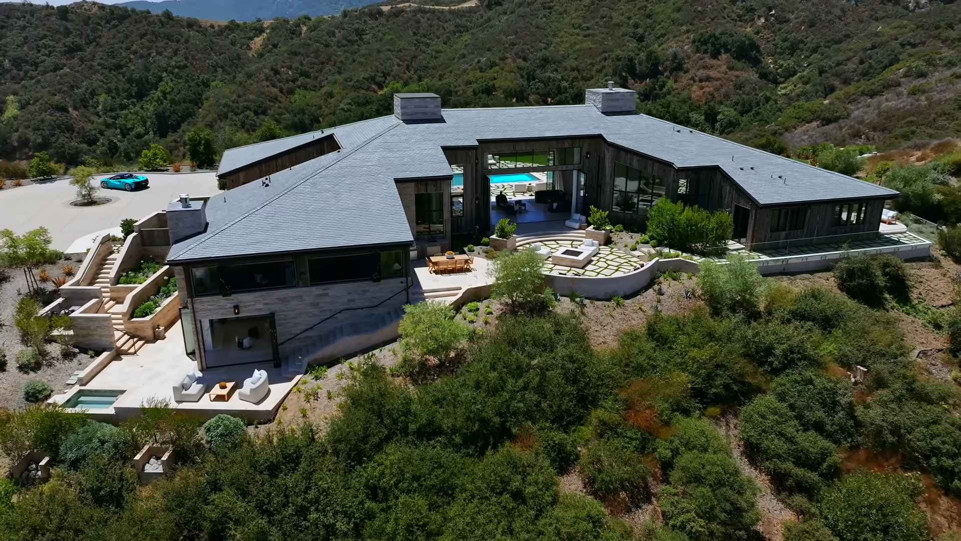 Inside a $15 Million California Hilltop Mega Mansion