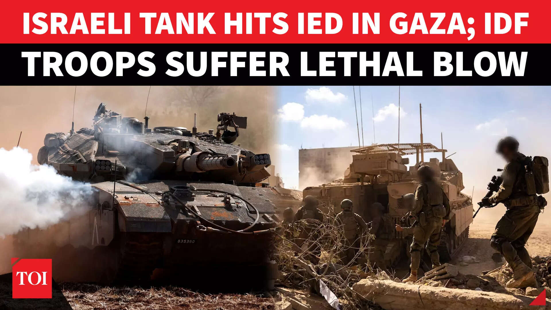 Hamas Strikes Again? Huge Explosion As IDF Tank Rolls Over Explosive ...