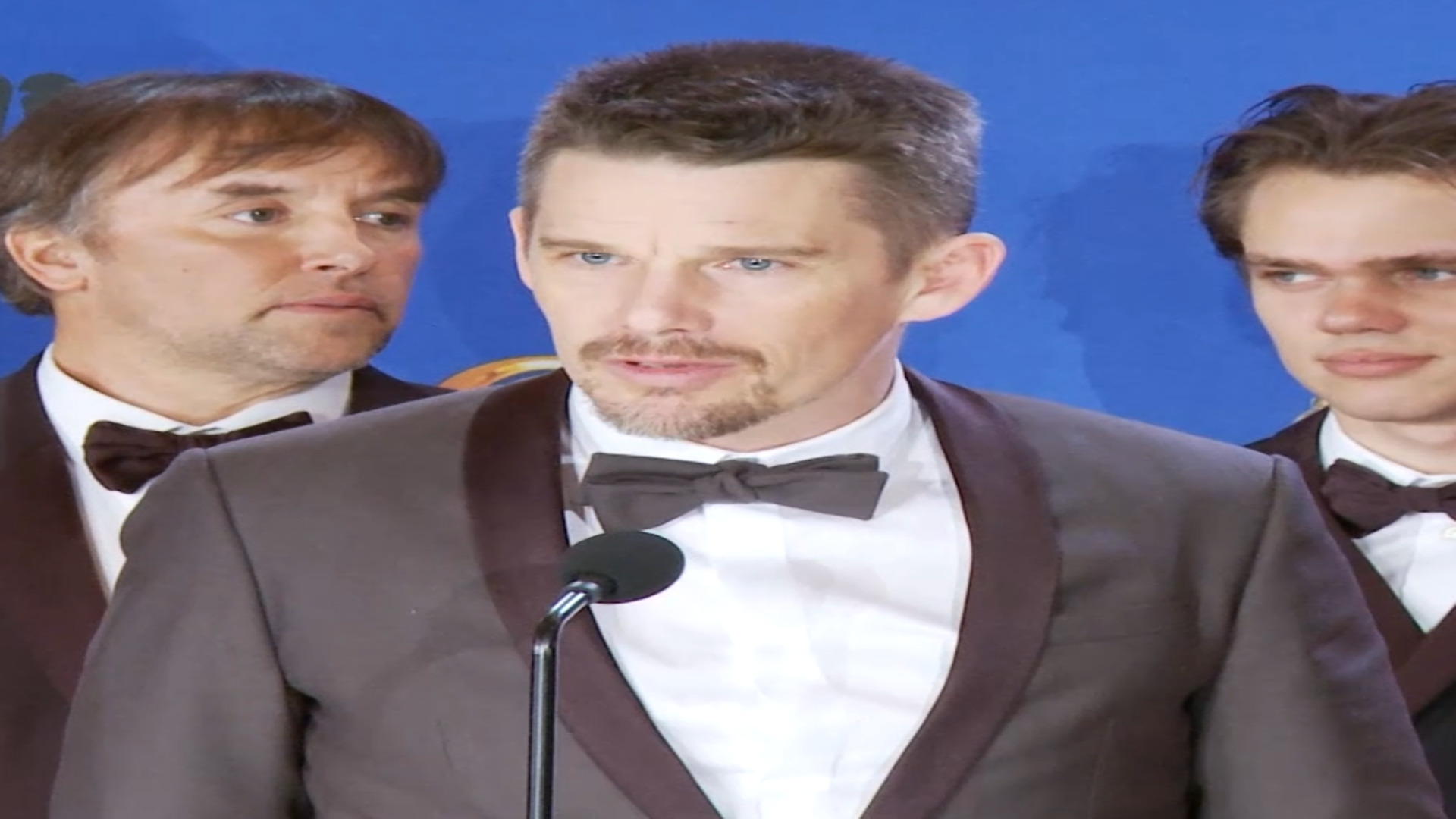 Ethan Hawke attends the press conference in classic style at the awards ...