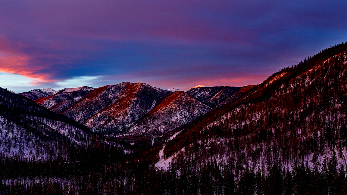 New Mexico – Winter From Above Red River