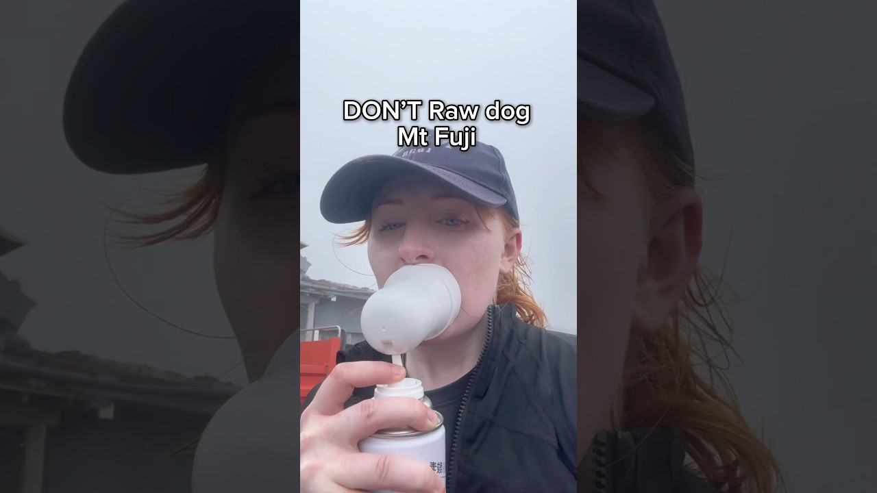 Don't raw dog the Mt. Fuji