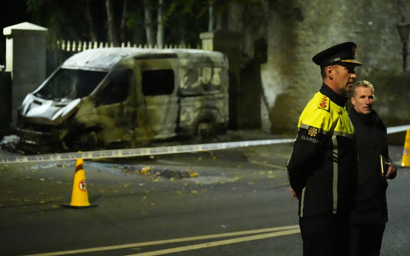 Six arrested at ‘violent’ protest outside Dublin asylum seeker hotel